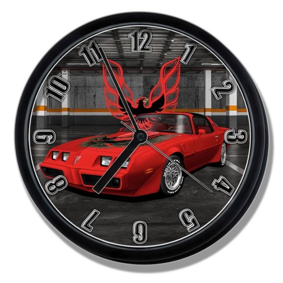 Clock | Wall Decor | Pontiac Firebird Trans Am Red Wall Clock New ...